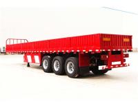 China 40000kg 40ft Flatbed Trailer 11.00r20 Triple Axle Flatbed for sale