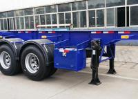 China Q345B Skeleton Container Semi Trailer 40000kg Truck Trailer Chassis for sale