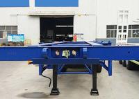 China Q345B Skeleton Container Semi Trailer 40000kg Truck Trailer Chassis for sale