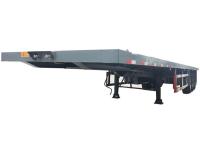 China BPW 3 Axle Flatbed Semi Trailer 16000mm 20 Foot  Trailer for sale