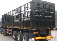 China Army Green CE Stake Semi Trailer 60T Livestock Transport  For Bulk Cargo for sale