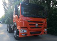 China Red 6x4 41T Truck Tractor Head  420Hp Howo N7 Tractor Left Hand for sale