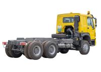 China Yellow 10 Tires Truck Tractor Head HW76 371Hp Tractor Trailer Diesel Engine for sale