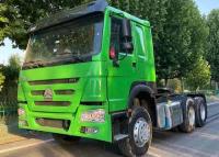 China Green 2018 Year Used Howo N7 Tractor 8000kg Diesel Tractor Trailer Head for sale