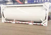 China 20FT Bulk Tank Container 22CBM Cement Tank Container With Fluidization for sale
