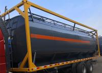 China 45000 Liters ISO Tank 40 Ft Q235B Hydrochloric Acid Chemical Storage for sale