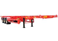 China 30T-60T Skeleton Container Semi Trailer BPW Cargo Container Chassis for sale