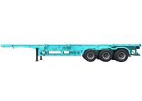 China 1600mm Skeleton Container Semi Trailer Fuwa 20 Ft Container Chassis for sale