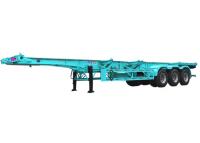 China 1600mm Skeleton Container Semi Trailer Fuwa 20 Ft Container Chassis for sale