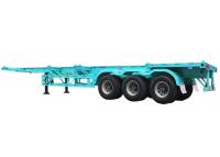 China 1600mm Skeleton Container Semi Trailer Fuwa 20 Ft Container Chassis for sale