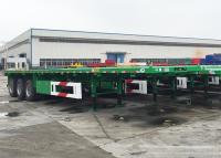 China Cargo Transport T700 40 Foot Flatbed Trailer 3 Axle Height 500mm for sale