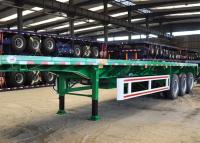 China Cargo Transport T700 40 Foot Flatbed Trailer 3 Axle Height 500mm for sale