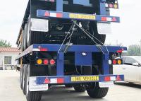 China 20ft Flatbed Truck Trailer 60T Three Axle Flatbed Semi Trailer ISO for sale
