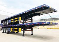 China 20ft Flatbed Truck Trailer 60T Three Axle Flatbed Semi Trailer ISO for sale