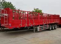 China SH800 Fence Semi Trailer 40T 24 Ft Livestock Trailer  DOT for sale