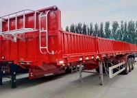 China Bulk Cargo 24V Flatbed Semi Trailer 300cm Triple Axle Equipment for sale
