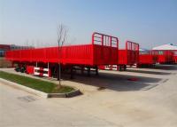 China Bulk Cargo 24V Flatbed Semi Trailer 300cm Triple Axle Equipment for sale