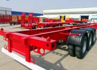 China 6.2T Skeleton Container Semi Trailer 6m Shipping Container Chassis for sale