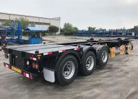 China White 4 Axle Intermodal Container Chassis JOST Fixed Skeletal Trailer for sale