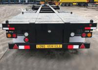 China White 4 Axle Intermodal Container Chassis JOST Fixed Skeletal Trailer for sale