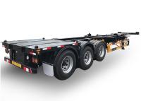 China White 4 Axle Intermodal Container Chassis JOST Fixed Skeletal Trailer for sale