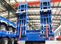 China 45.5T Low Bed Truck Trailer 1250mm Snowrunner Gooseneck Semi Trailer for sale
