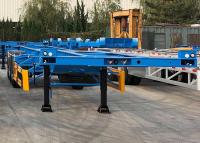 China 20 Feet Skeleton Container Semi Trailer 1550mm Skeleton Chassis 24V for sale