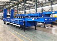 China 45.5T Low Bed Truck Trailer 1250mm Snowrunner Gooseneck Semi Trailer for sale