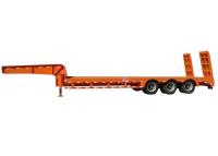 China Transport 60000kg Low Bed Semi Trailer JOST Lowboy Semi for sale
