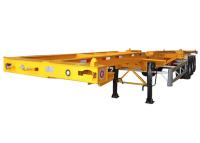China Yellow CE 20ft Skel Trailer Q345B Skeleton Container Trailer for sale