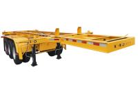 China Yellow CE 20ft Skel Trailer Q345B Skeleton Container Trailer for sale