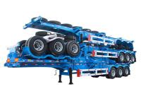 China Yellow CE 20ft Skel Trailer Q345B Skeleton Container Trailer for sale