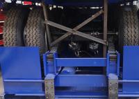 China Blue CE Flatbed Container Trailer 6m 18 Wheeler Flatbed Trailer For Shipping for sale