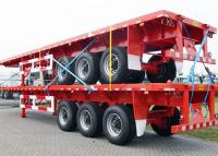 China 3Axle 40ft Flatbed Truck Trailer 4000kg Flatbed Semi Trailer for sale