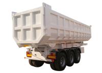 China Hydraulic 16mm Tipper Trailer Truck 70000kg 3 Axle Semi Trailer for sale