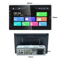 China 10 Inch Single Din MP5 Player SWC 1024*600 Multimedia Android Auto for sale
