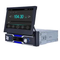 China 7'' Car Radio Retractable Screen Android 11 Car Multimedia Player GPS MP5 for sale