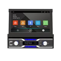 China 7'' Car Radio Retractable Screen Android 11 Car Multimedia Player GPS MP5 for sale