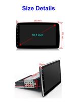 China A7 10.1 Inch Android Car Stereo 1024*600 ROHS Single Din Navigation PS 360 Degree for sale