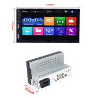 China 7 Inch Single Din MP5 Player FM BT FCC 1 Din Car Radio Hand Free Call SWC for sale