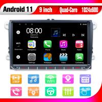 China Android 11 VW Android Car Stereo Car Radio Player GPS USB No DVD 2 Din 9 Inch IPS for sale