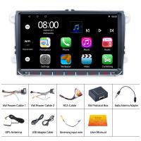China Android 11 VW Android Car Stereo Car Radio Player GPS USB No DVD 2 Din 9 Inch IPS for sale