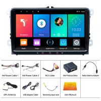 China 2 Din 9 Inch VW Android Car Stereo Multimedia GPS Navigation Carplay Android Auto Player for sale