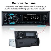 China Detachable Car Radio MP3 Player BT FM SD FCC Car Cd Mp3 Player Single Din for sale
