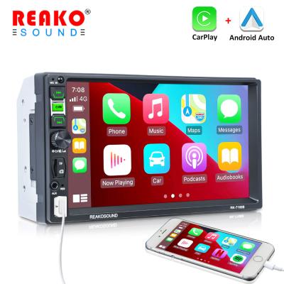 China FM Radio 7.0 Inch Widescreen Tft Mp5 Player FCC TF Card Carplay Stereo Double Din for sale