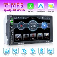 China FM Radio 7.0 Inch Widescreen Tft Mp5 Player FCC TF Card Carplay Stereo Double Din for sale