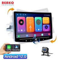 China Rotatable 10.1'' Single Din Android Car Stereo Carplay DSP GPS Wifi With Reverse Camera for sale