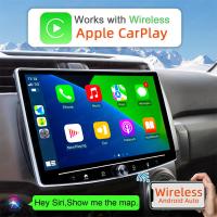 China Rotatable 10.1'' Single Din Android Car Stereo Carplay DSP GPS Wifi With Reverse Camera for sale