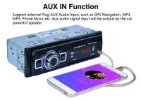 China High Power Bt Car Stereo Bluetooth Auto Cd Player Aux Input Mp3 Car Stereo for sale