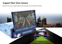 China High Power Single Din Android Car Stereo 7 Inch Single Din Android Head Unit Retractabling for sale